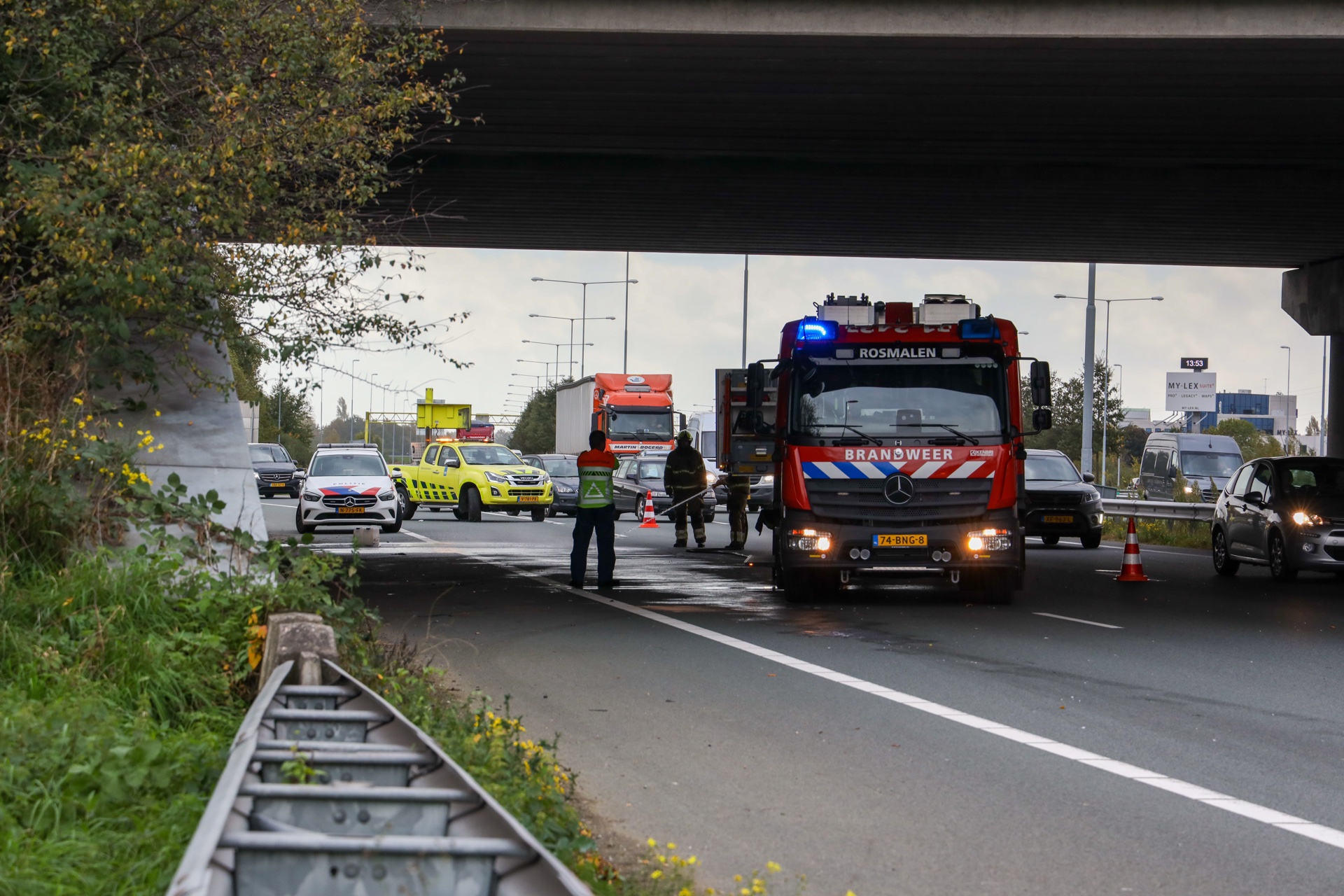 Ongeval op de A2 bij Den Bosch - 112Brabant