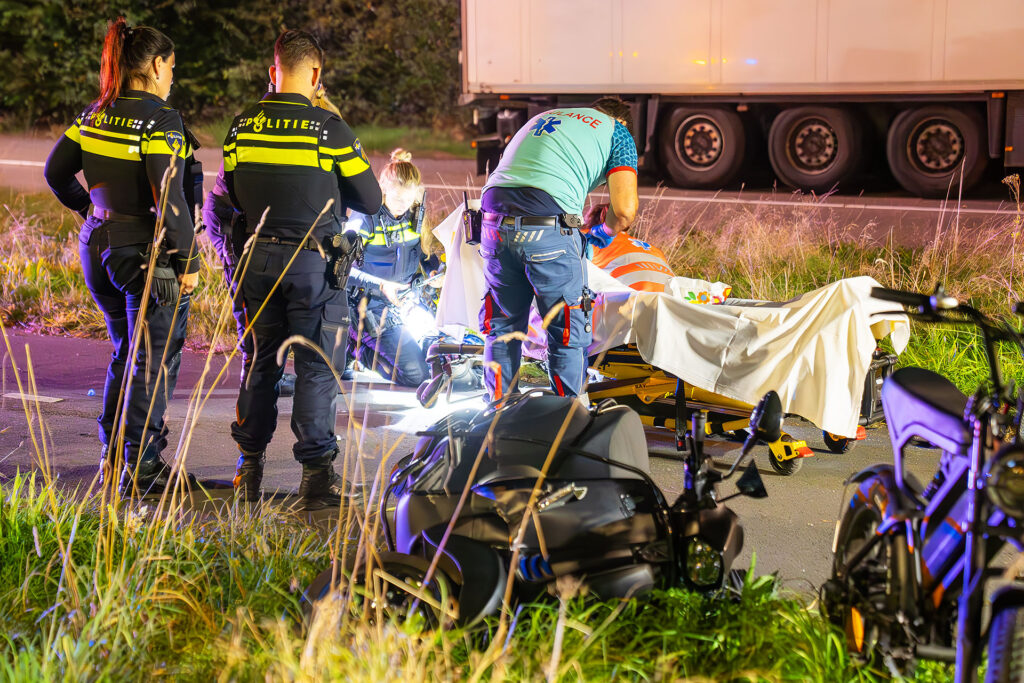 Twee gewonden na botsing tussen scooter en fatbike - 112Brabant