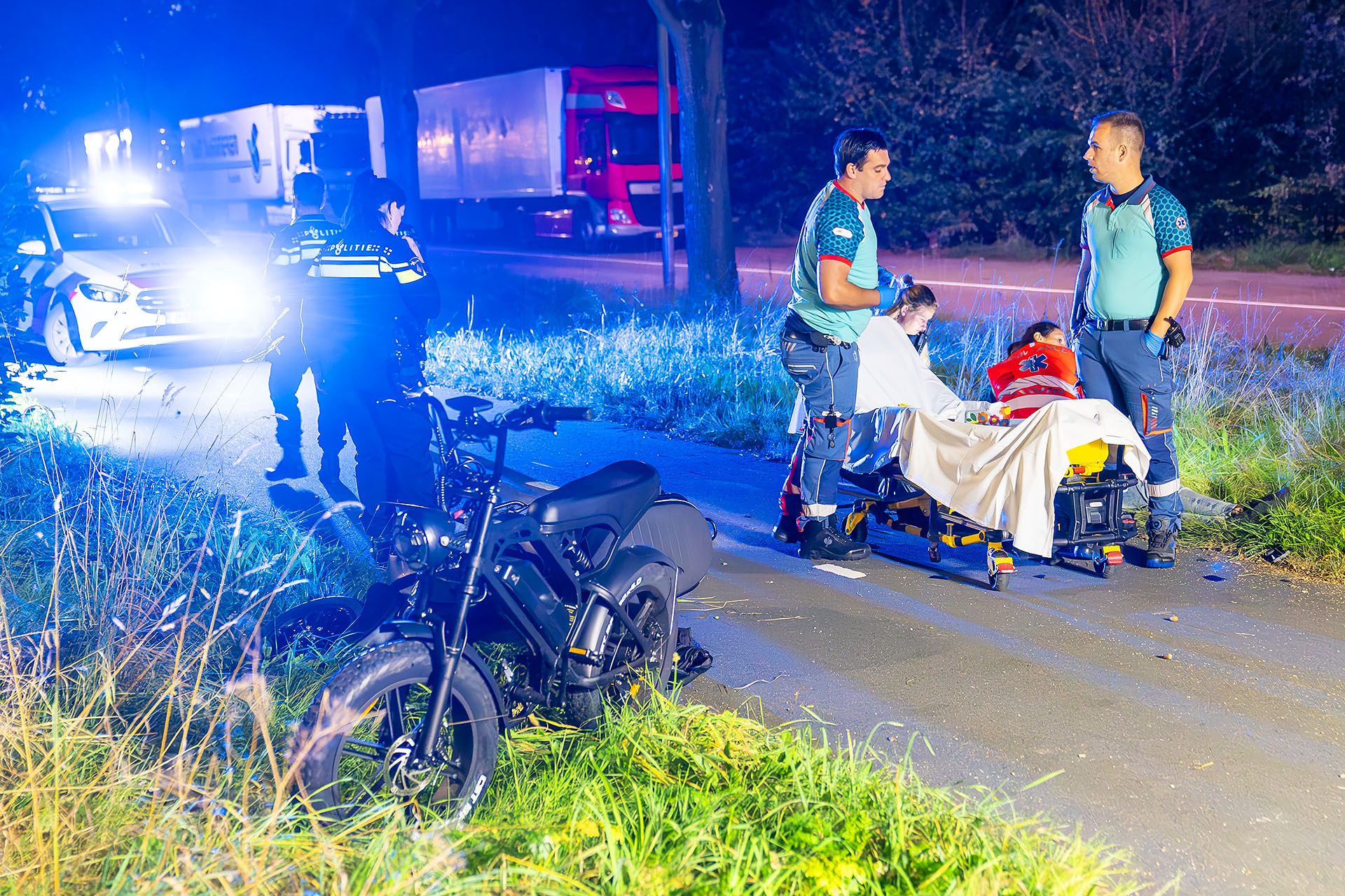 Twee gewonden na botsing tussen scooter en fatbike - 112Brabant